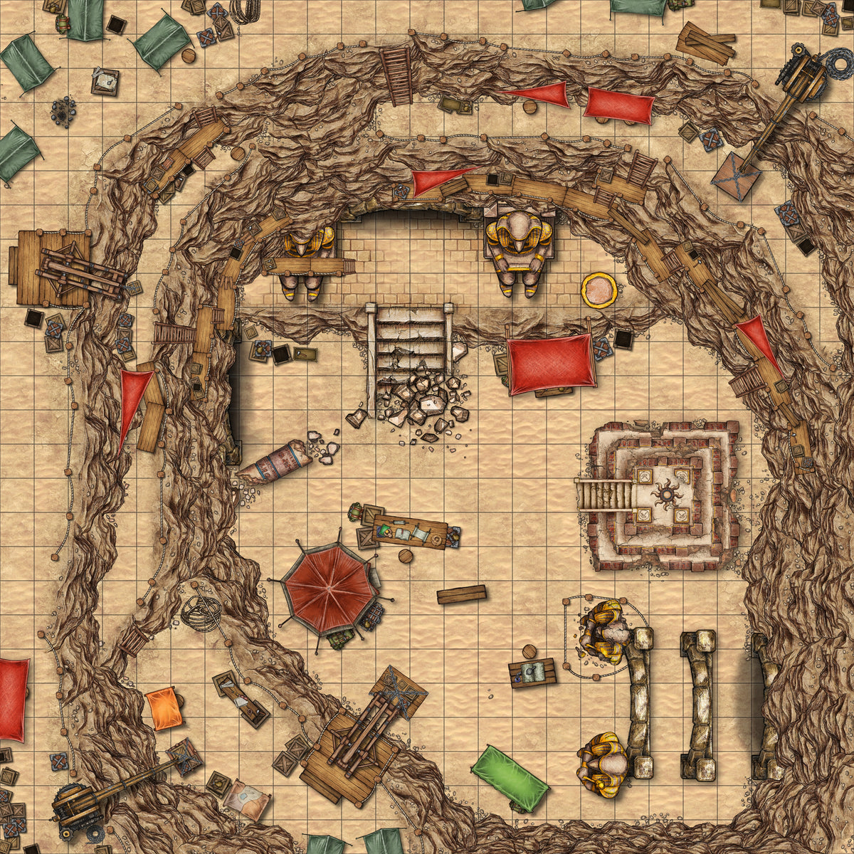 Desert Ruins Map – DragonsDenCandles