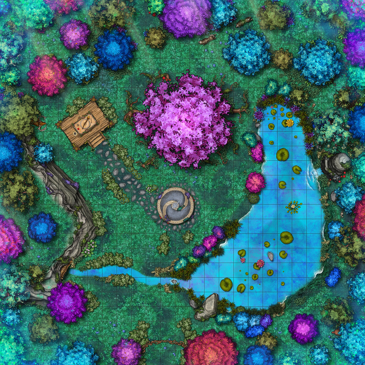 Druid Grove Map – DragonsDenCandles