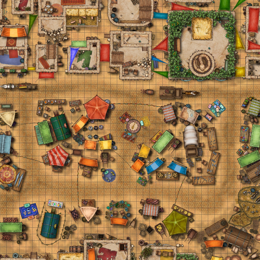 Bizarre Bazaar Map – DragonsDenCandles